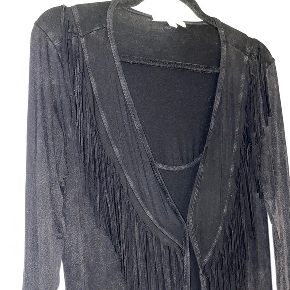 indigo thread company | Tops | Fringed Knit Topperjacket | Poshmark